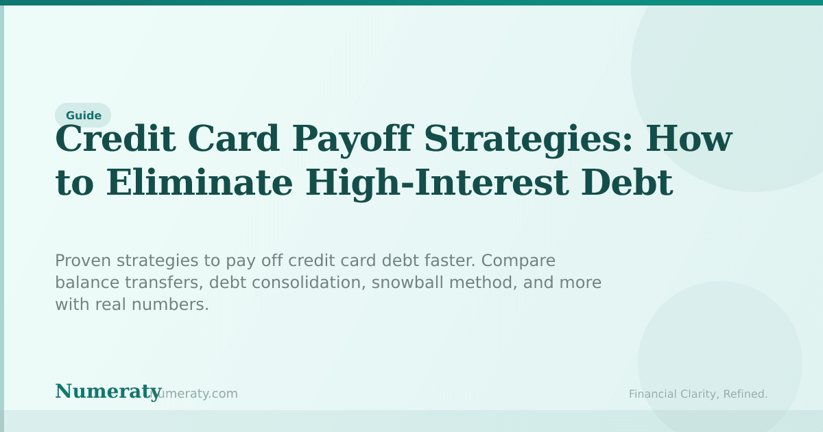 Credit Card Payoff Strategies - Complete Guide | Numeraty