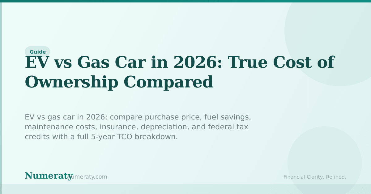 EV vs Gas in 2026: Is Electric Really Cheaper? | Numeraty
